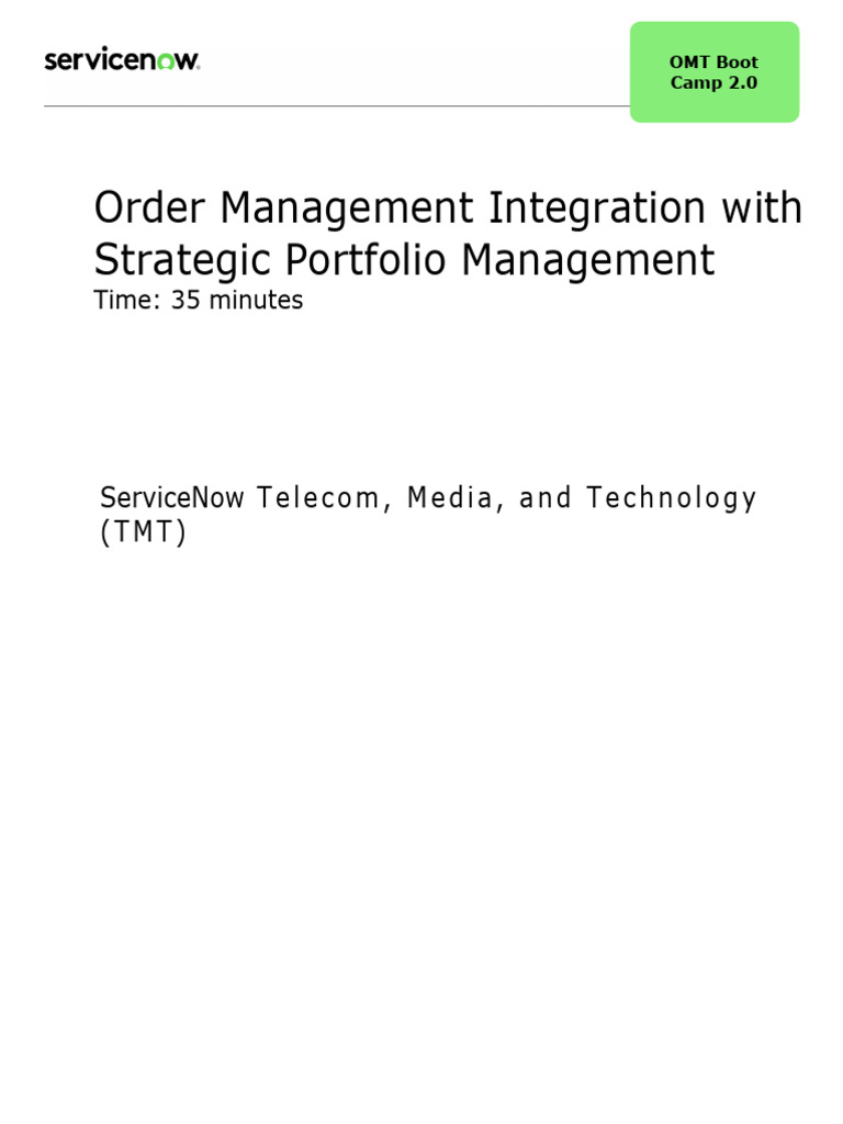 Lab 7 OMT-PPM Integration Lab Guide | PDF