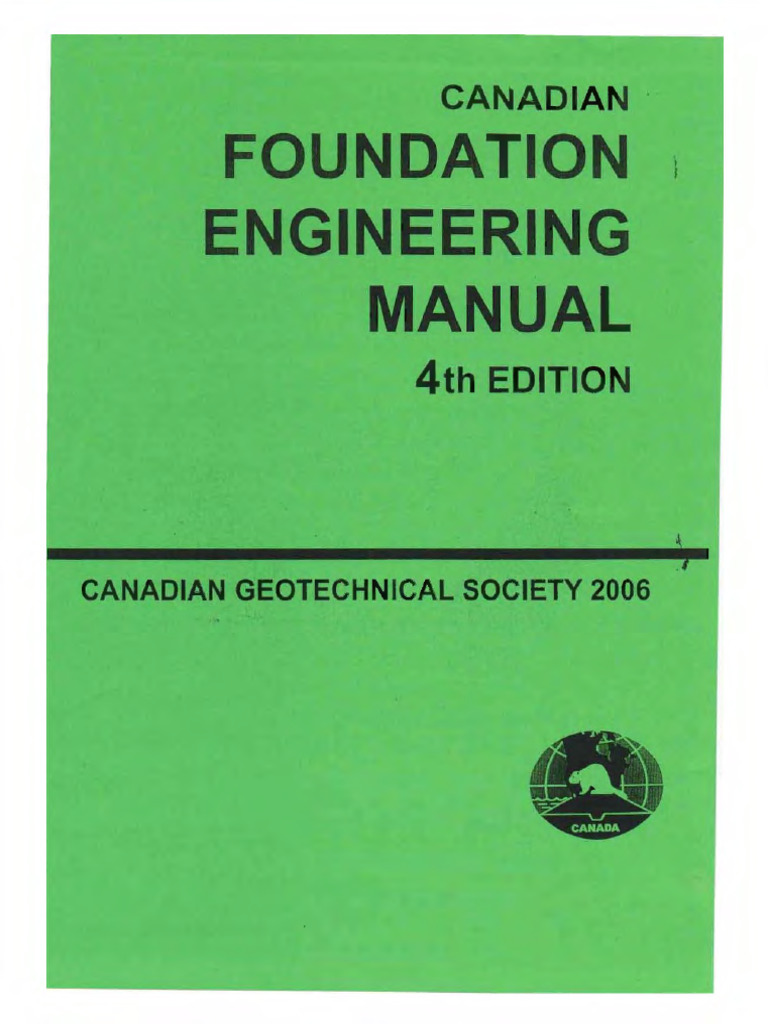 Canadian Foundation Engineering Manual 4th Ed | PDF | Earthquakes ...