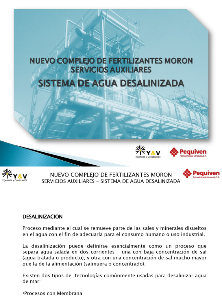 Sistema de Agua Desalinizada | PDF | Ósmosis | Desalinización