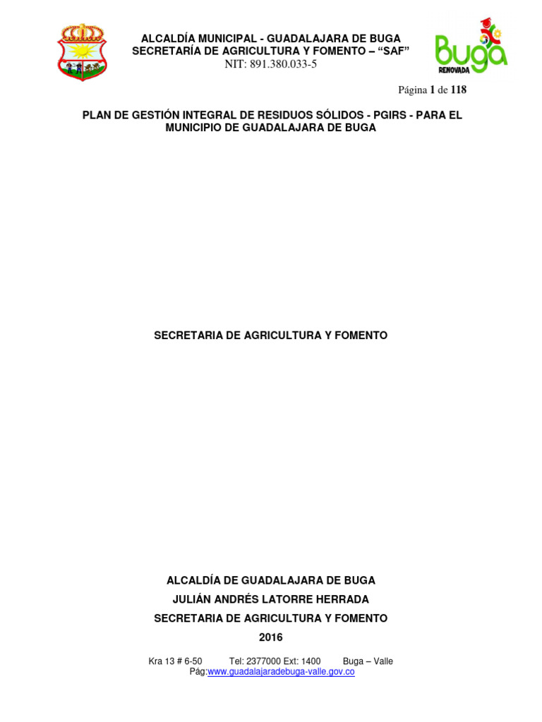 Pgirs 2017 Buga | PDF | Residuos | Economias