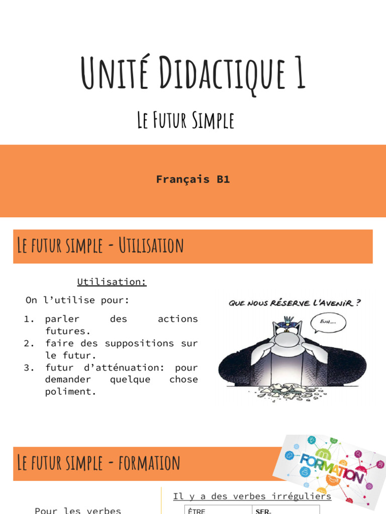 Copie de Unité Didactique 3 - Le Futur Simple | PDF