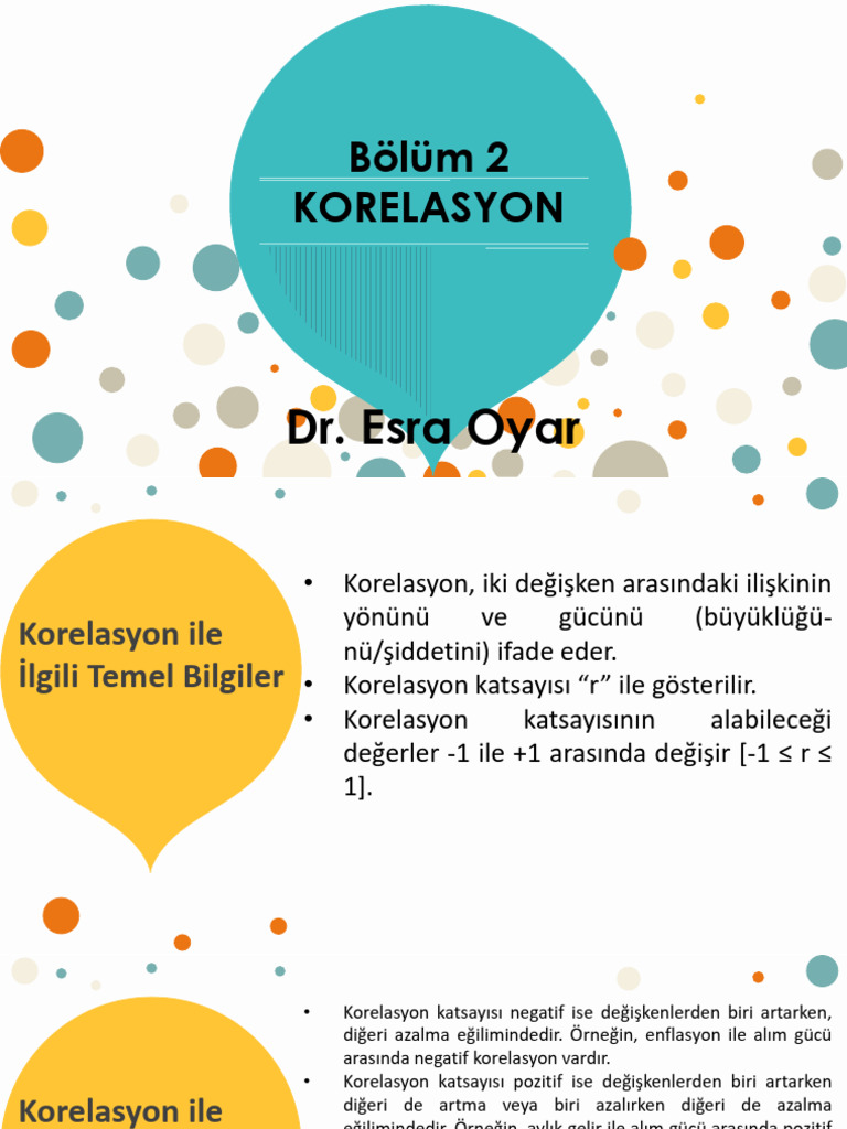 BOLUM 2 - Korelasyon | PDF