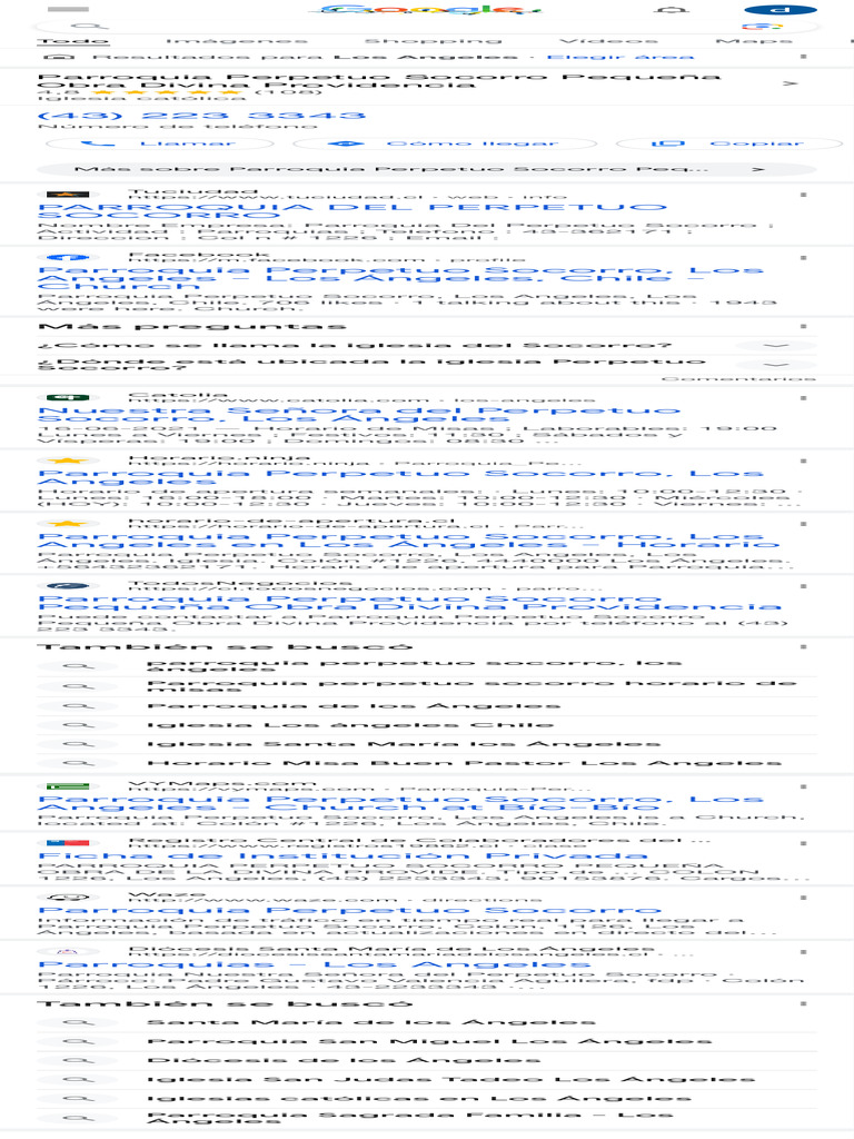 Parroquia Perpetuo Socorro Los Ángeles | PDF | Ciencias sociales