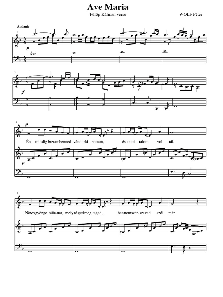 Ave Maria 1-2 (Wolf) .PDF Org | PDF