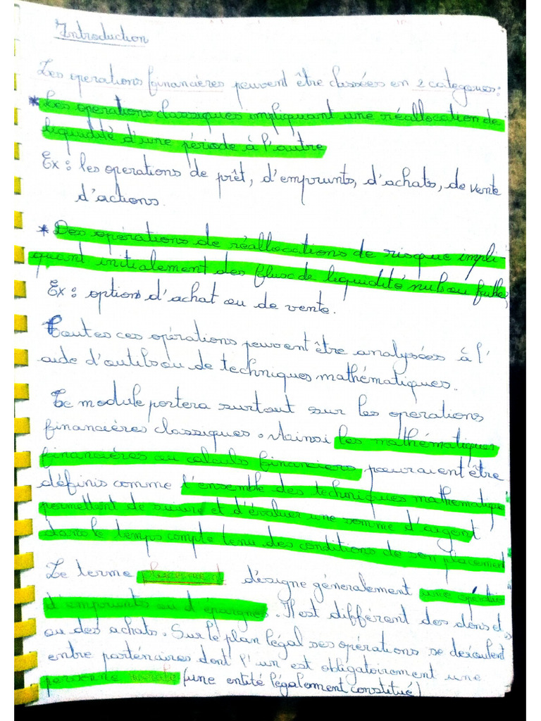 Math Financiere | PDF