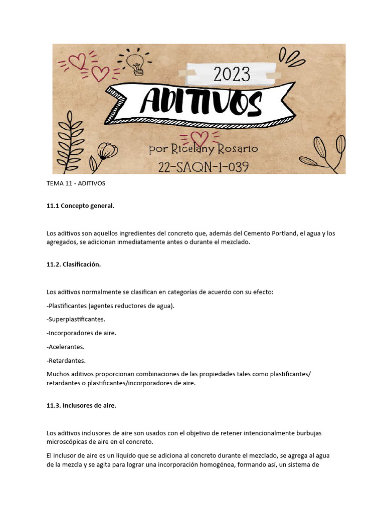 Aditi Vos | PDF | Hormigón | Cemento