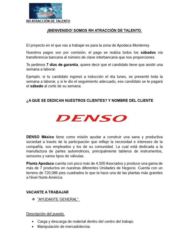 Denso Apodaca | Descargar gratis PDF | Economias