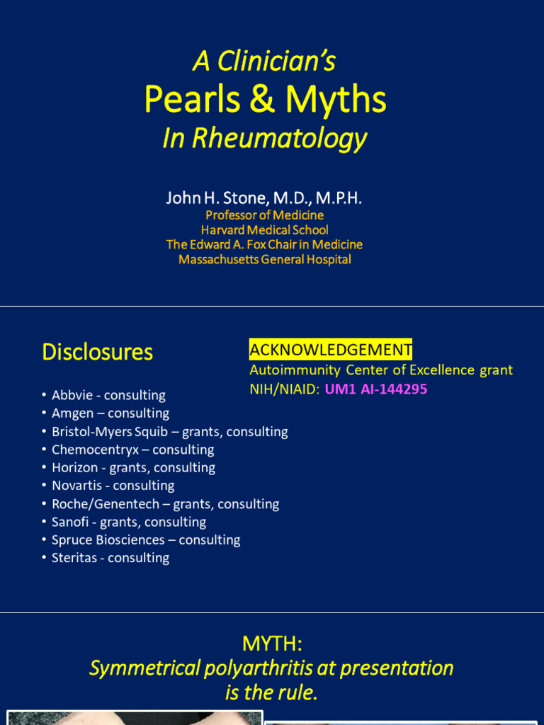 2022-ACR_FINAL Pearls & Myths | PDF | Creatinine | Immunology