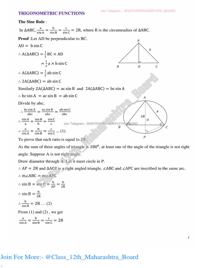 Imp Theorems Class 12 | PDF