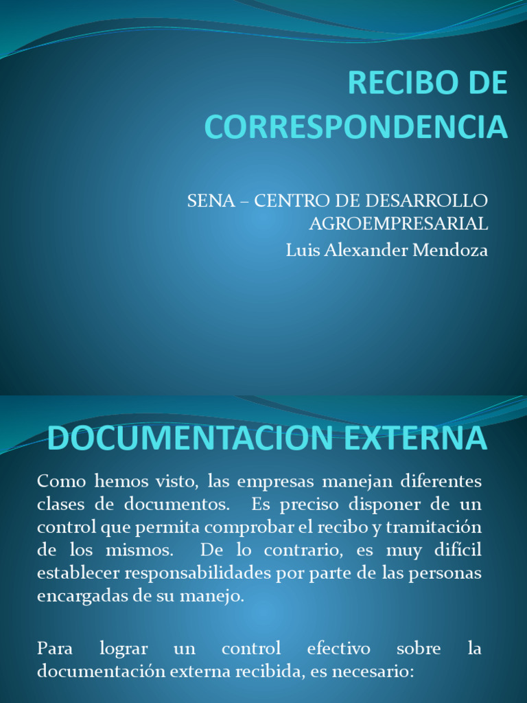 Recibo de Correspondencia | PDF | Business