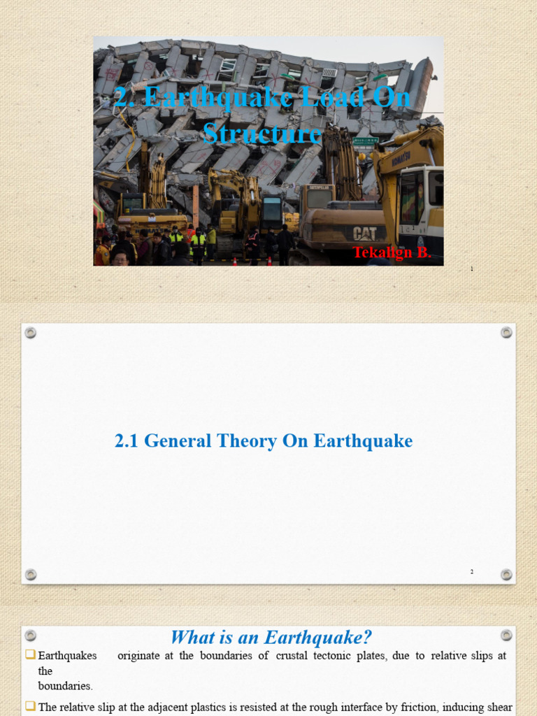 Chapter 2 Earthquake Load | PDF | Earthquakes | Solid Mechanics
