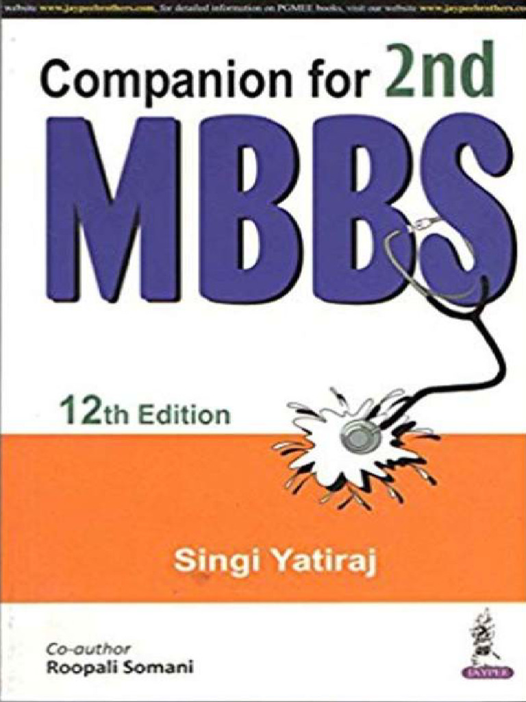 Singi Yatiraj 2nd MBBS Companion | PDF