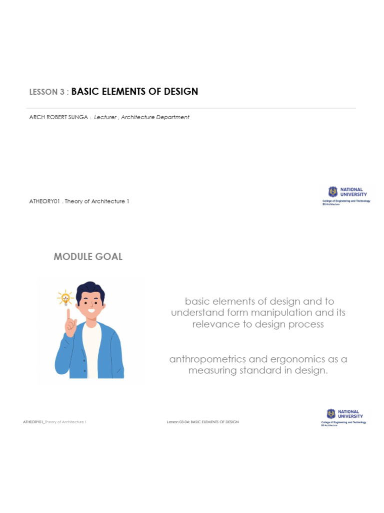 ATHEORY01_L3_BASIC ELEMENTS OF DESIGN_REV 1 | PDF