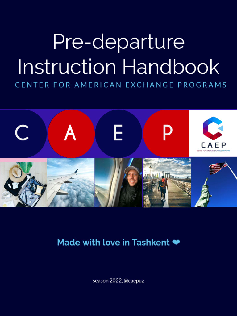 Caep Pre-Departure Instruction Handbook | PDF | Social Security Number | Banks