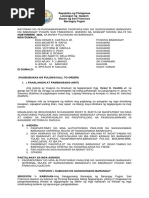 Template For The State of The Barangay Address | PDF