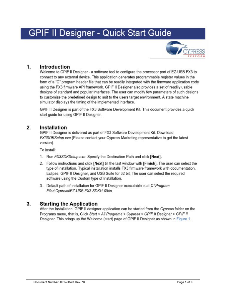 GPIF_II_Quick_Start | PDF | Installation (Computer Programs) | Programming