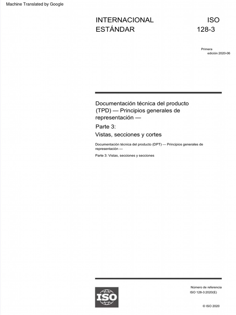 Iso-128!3!2020 Compress TRADUCIDA | PDF | Organización internacional para la estandarización ...