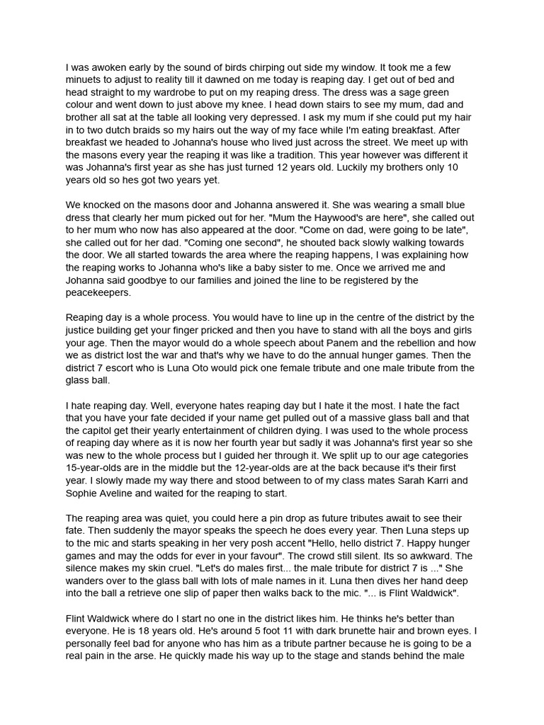 The Reaping | PDF | The Hunger Games