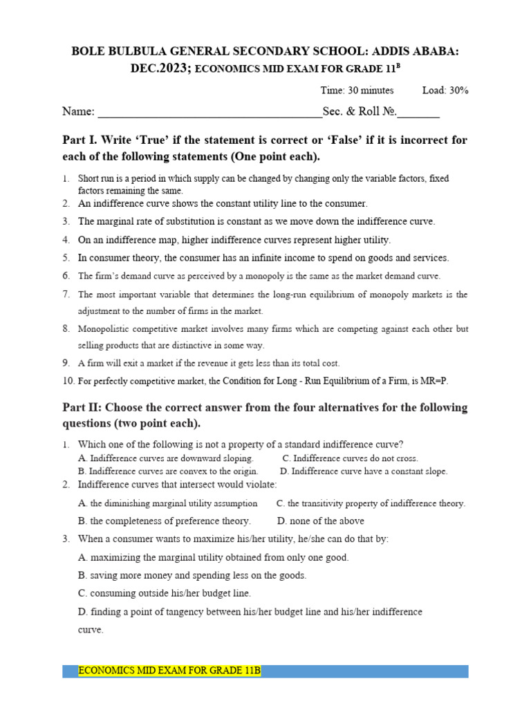 Bole Bulbula General Secondary School Addis Ababa | Download Free PDF ...