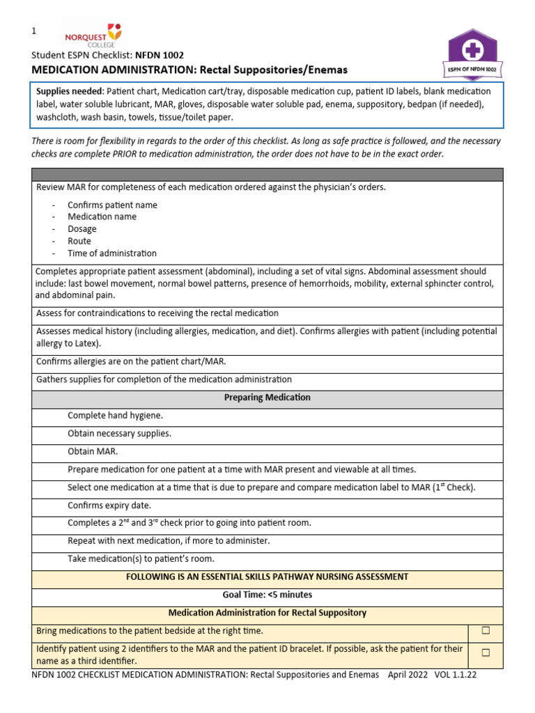 Rectal Suppository Administration Guide | PDF | Rectum | Health Care