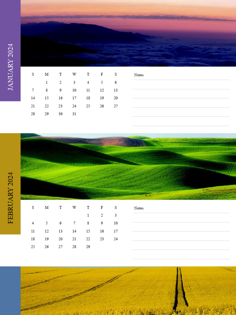 Landscapes Photo Calendar | PDF
