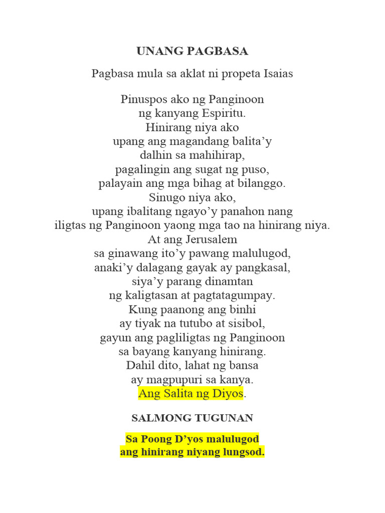 Pagbasa Dec 16 | PDF