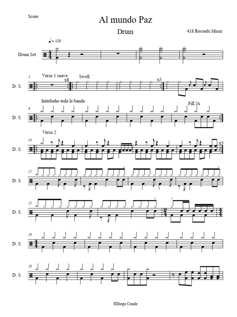 Al Mundo Paz Drum | PDF