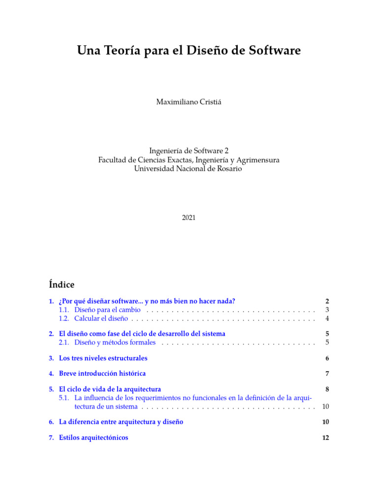 Una Teoría para El Diseño de Software | PDF