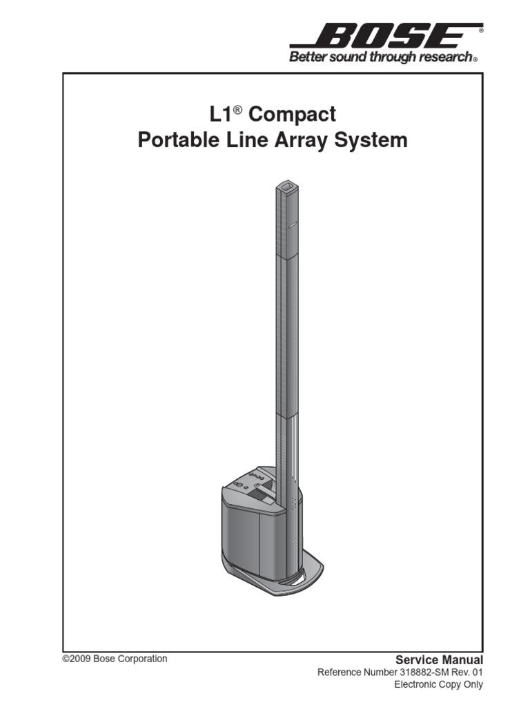 L1 Compact Portable Line Array System: Service Manual | PDF ...
