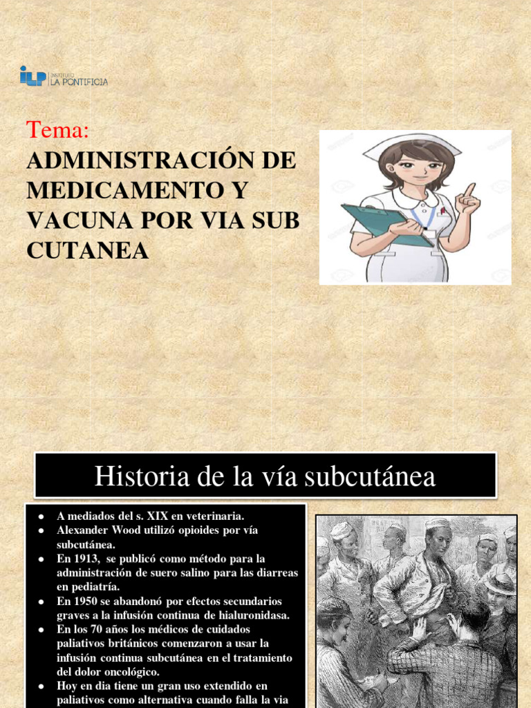 ADMINISTRACION DE VACUNAS POR VIA SUB CUTANEA | PDF | Inyección ...