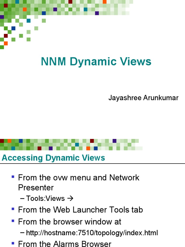 Accessing and Using Dynamic Views | PDF