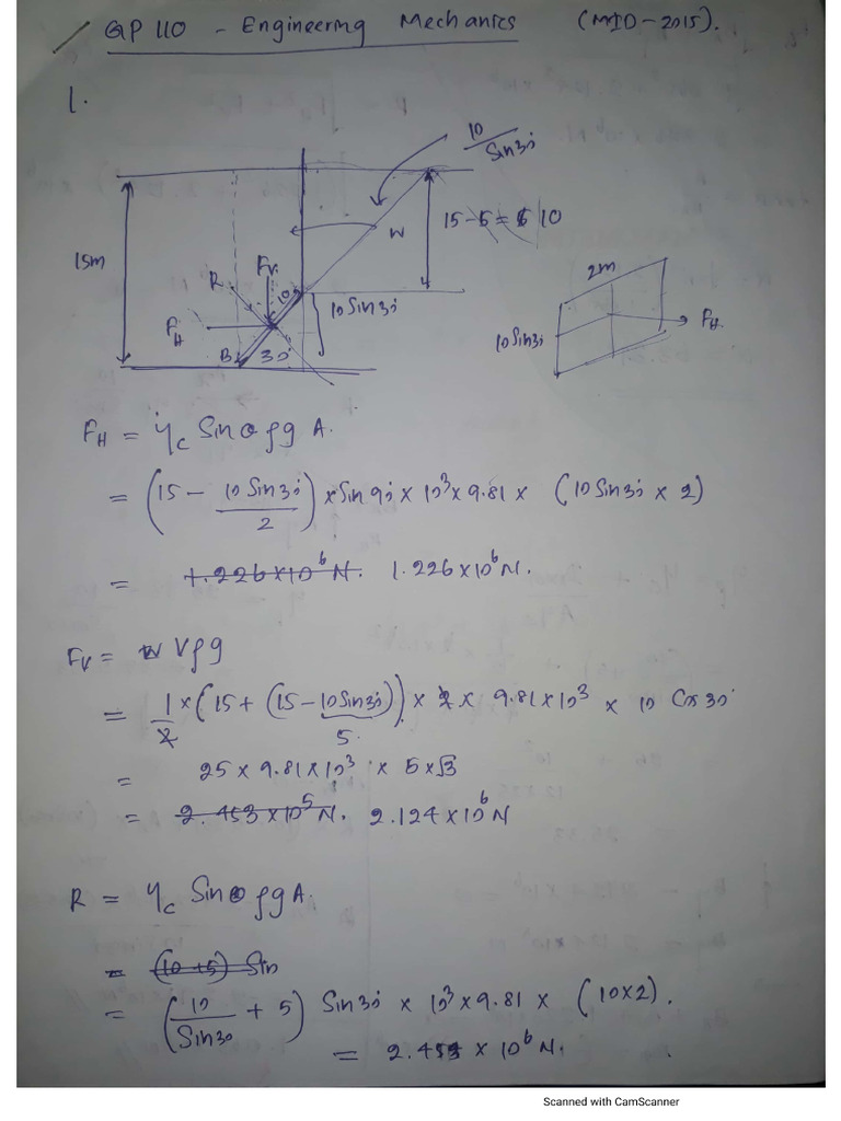 GP110 - 2015 - Mid - Answers | PDF