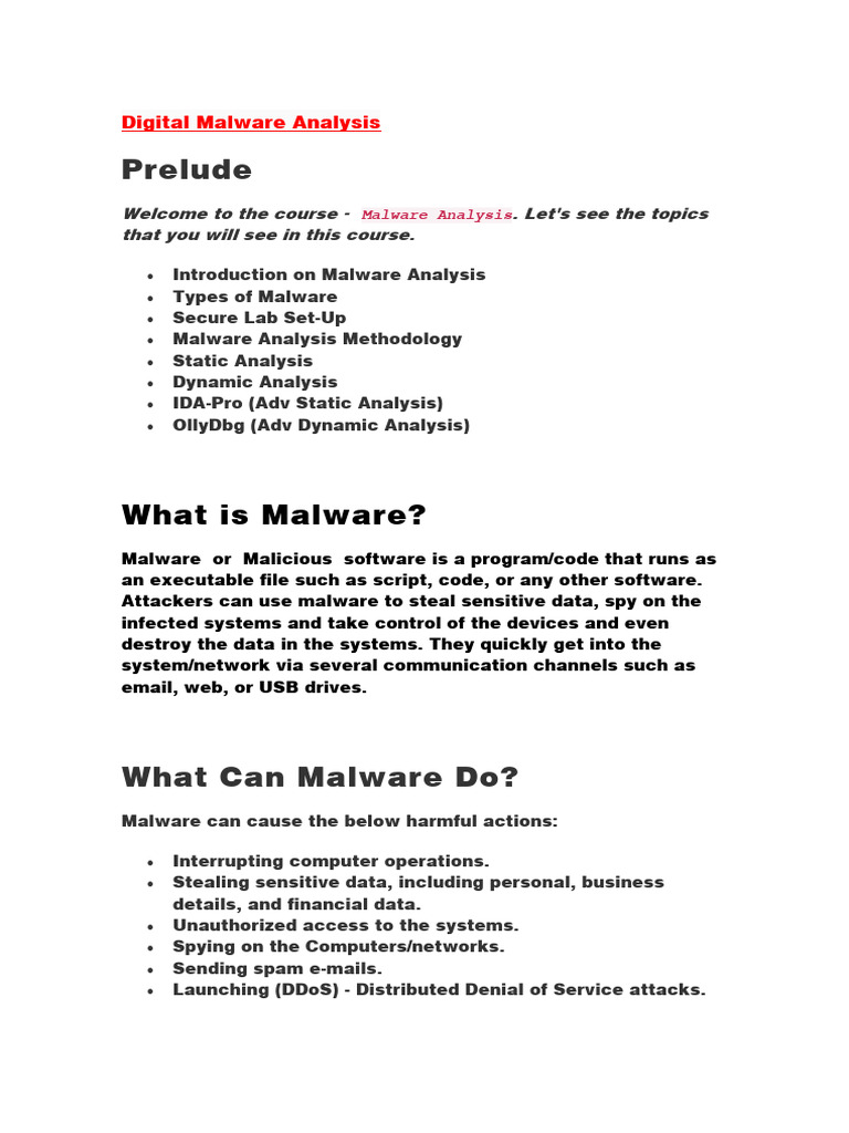 Digital Malware Analysis - V2 | PDF | Malware | Virtual Machine
