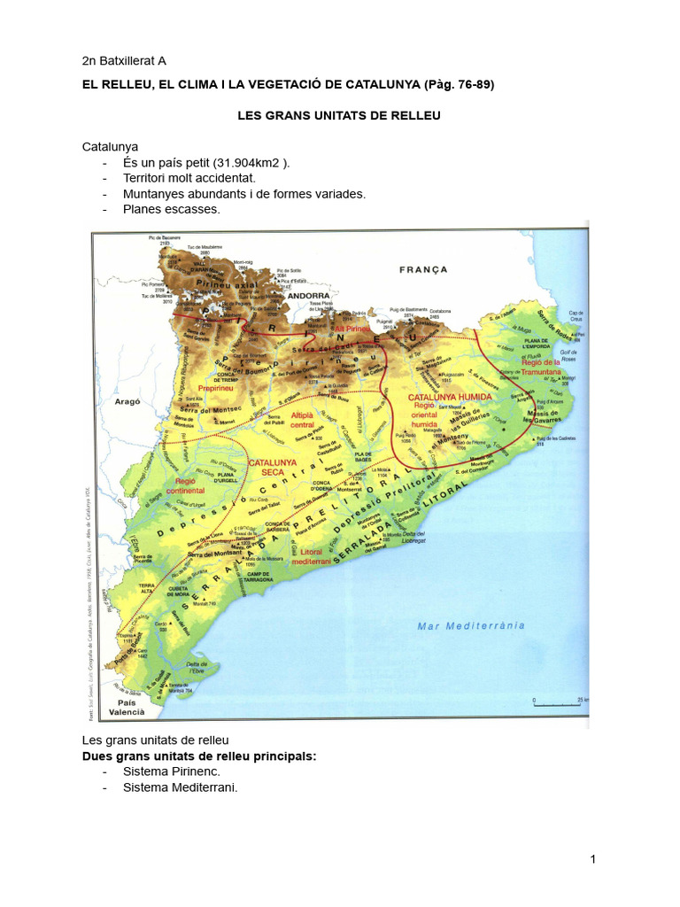 GEOGRAFIA - Unitat 2 Apunts | PDF