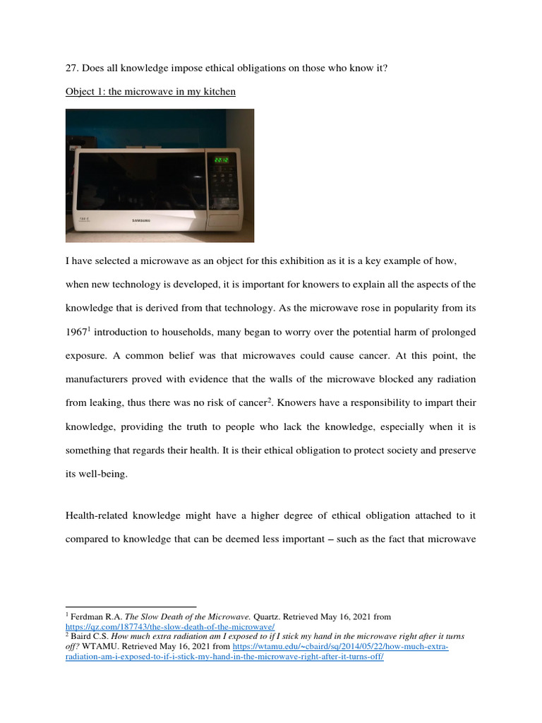 TOK Sample | PDF | Electronic Cigarette | Knowledge