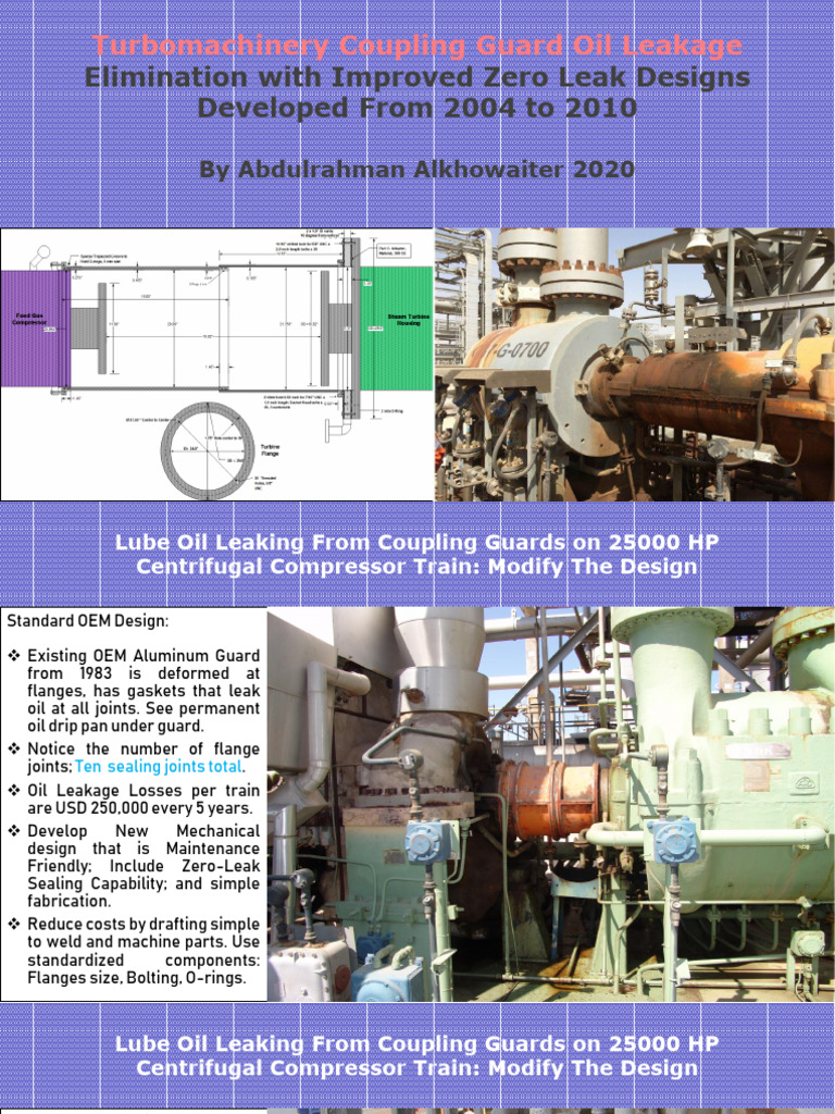 Machinery Coupling Guard Oil Leakage Design Solutions 1595104444 | PDF | Leak | Pump