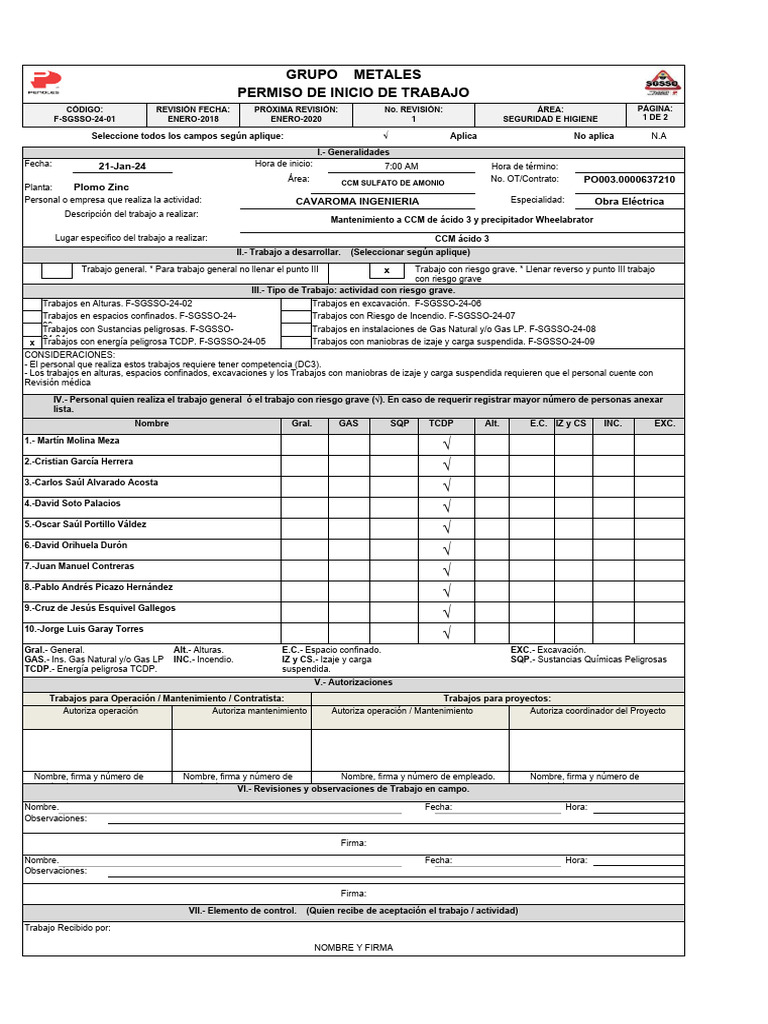 Inicio de Trabajo Mtto A CCM Ácido 3 | PDF | Ciencias fisicas | Naturaleza