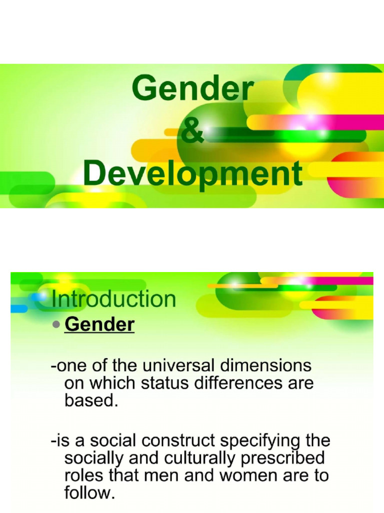 Gender & Development | PDF Gender & Development | PDF