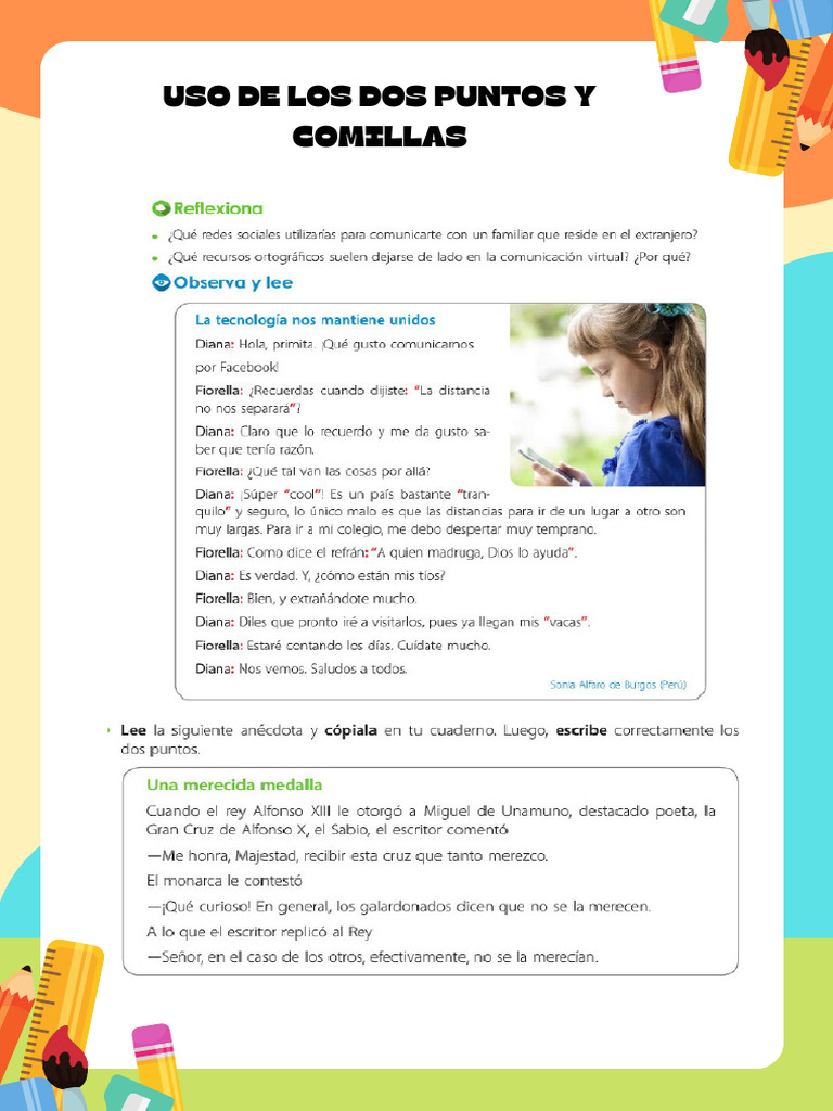 Uso de Los Dos Puntos y Comillas | PDF | Tecnología