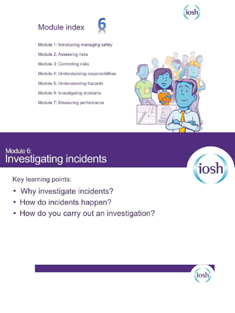 Iosh 4 Invest. Incidents | PDF