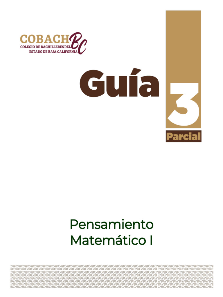 Guía Estudio 3er. Parcial - Pensamiento Matemático I | PDF | Muestreo (Estadísticas ...