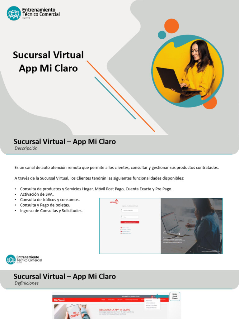 Sucursal Virtual Y App Mi Claro 22 03 2023 Pdf Las Compras En Línea