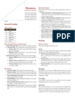 SWADE Combat Cheat Sheet | PDF | Grappling | Armour