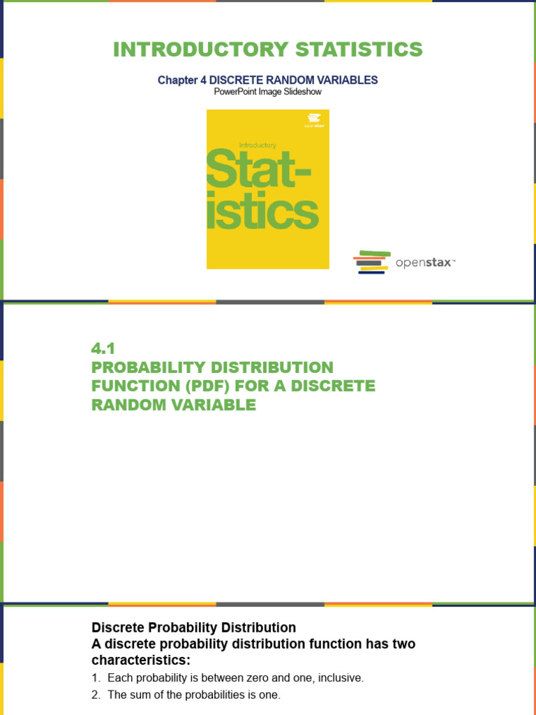 OpenStax Statistics CH04 LectureSlides - Isu | Download Free PDF | Probability Distribution ...