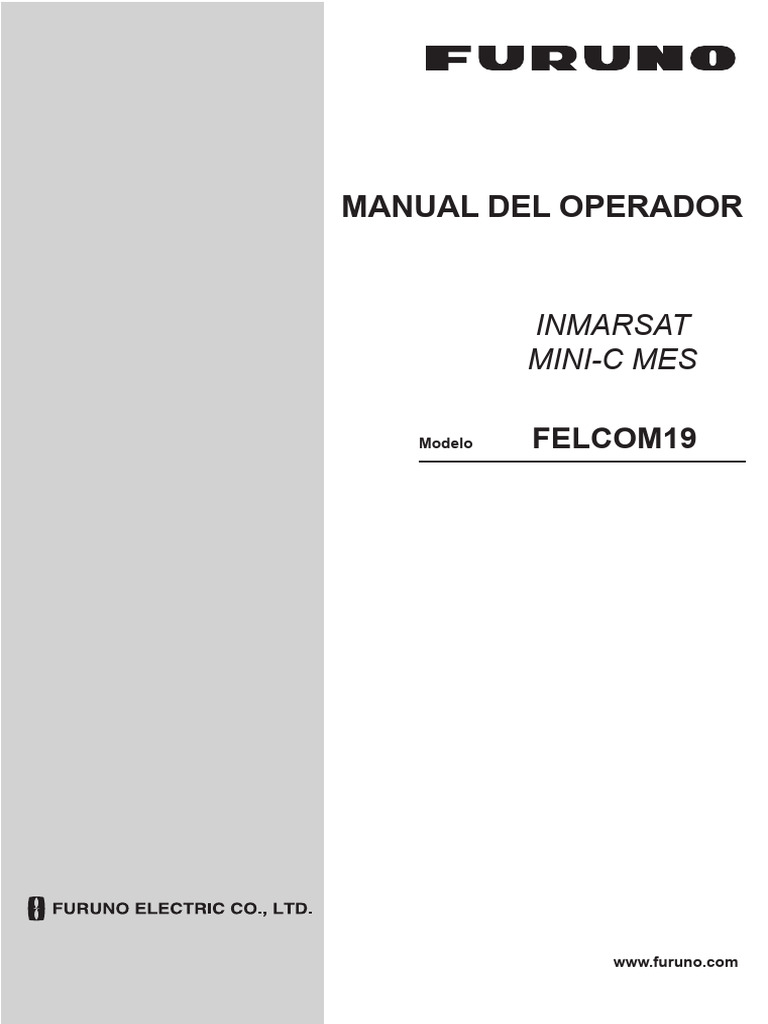 Manual Operación Inmarsat Mini-C FELCOM19 (Español) | PDF | Microsoft ...