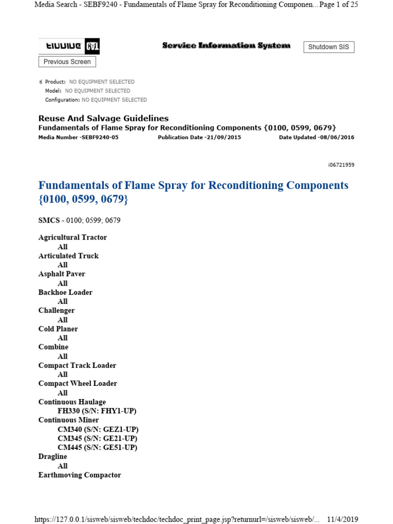 Fundamentals of Flame Spray For Reconditioning Components | Download Free PDF | Materials ...