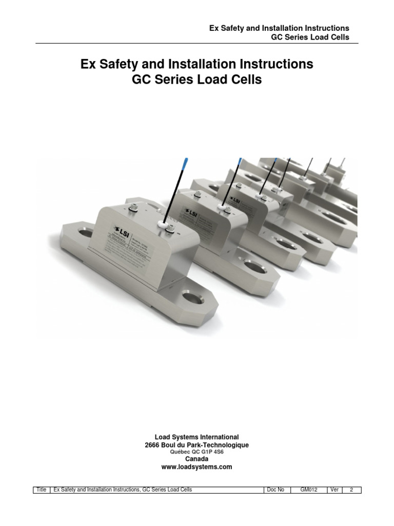 GM012 Load Cell | PDF | Physical Sciences | Electricity