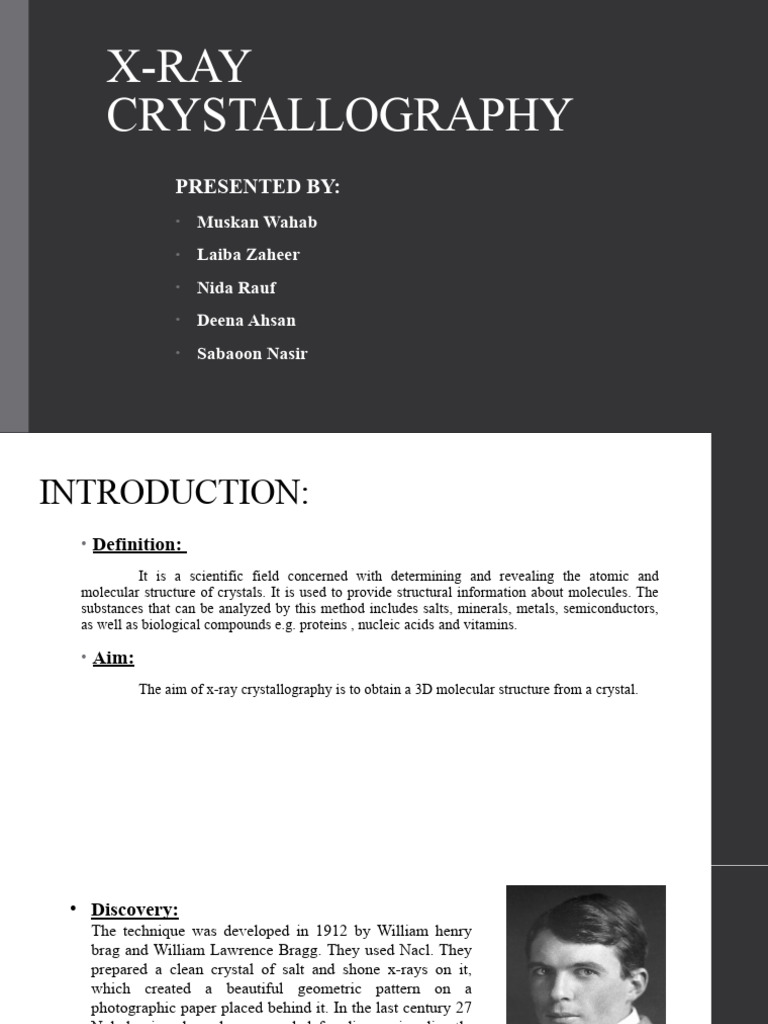 X-Ray Crystallography | Download Free PDF | X Ray Crystallography | Crystal