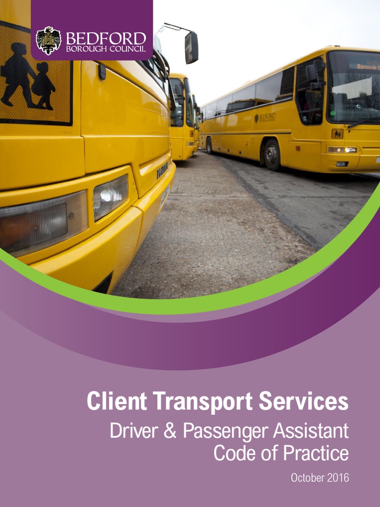 Bedford Borough Passenger Assistant Code | PDF | Seat Belt | Wheelchair