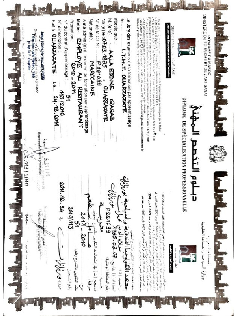 Diplôme Hôtellerie | PDF